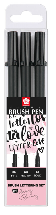 PIGMA BRUSHPEN LETTERING SET 3 POXFVKBP349S - Tempera.fi - taiteilijan ...